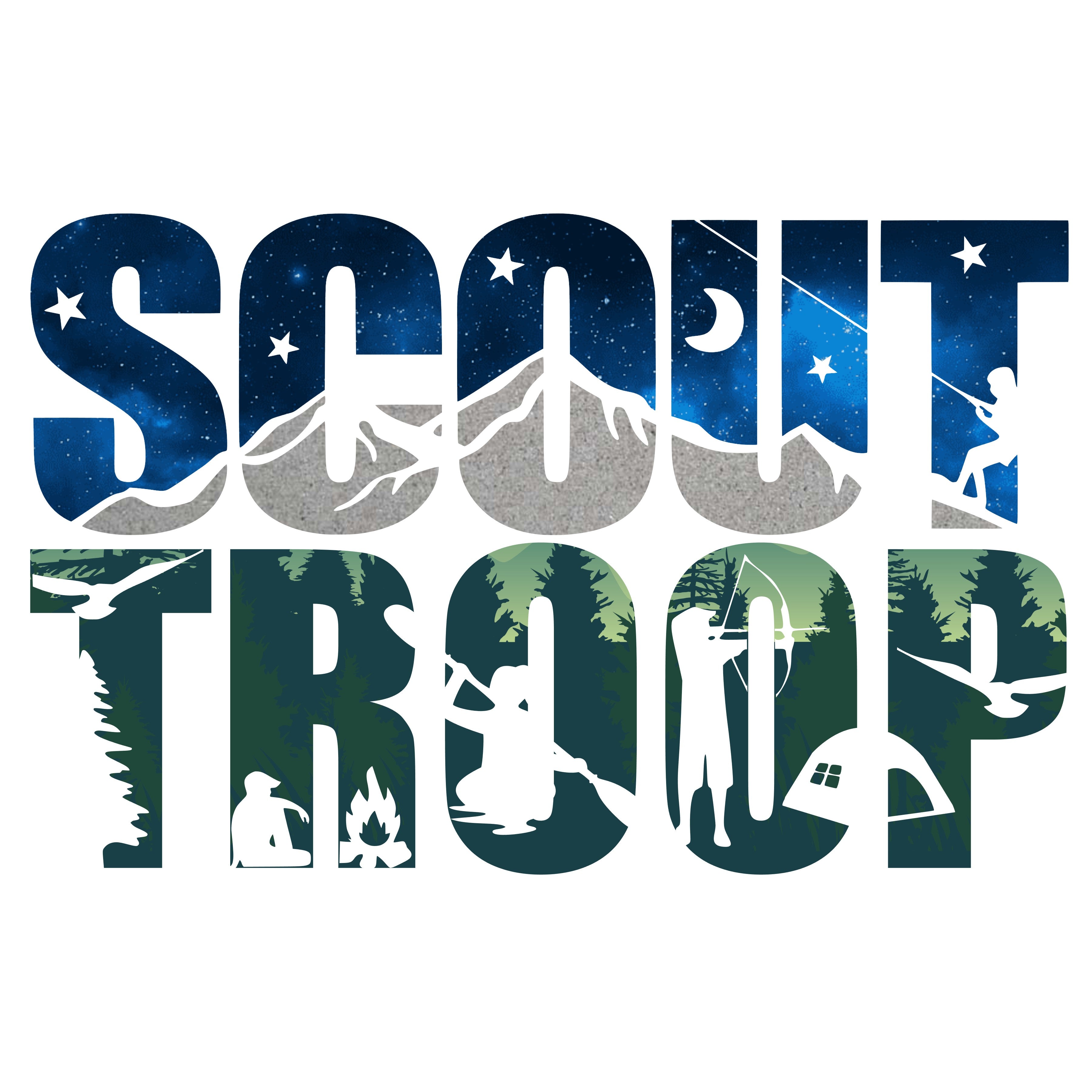 Scout Troop Night Sky Dtf Transfer Girls Love Scouting